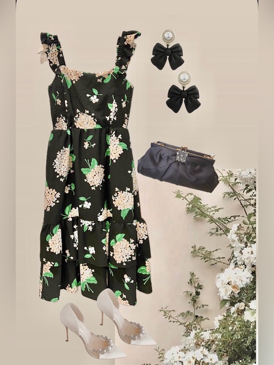 Draper James | Dresses | Draper James Flutter Sleeve Floral Dress ...